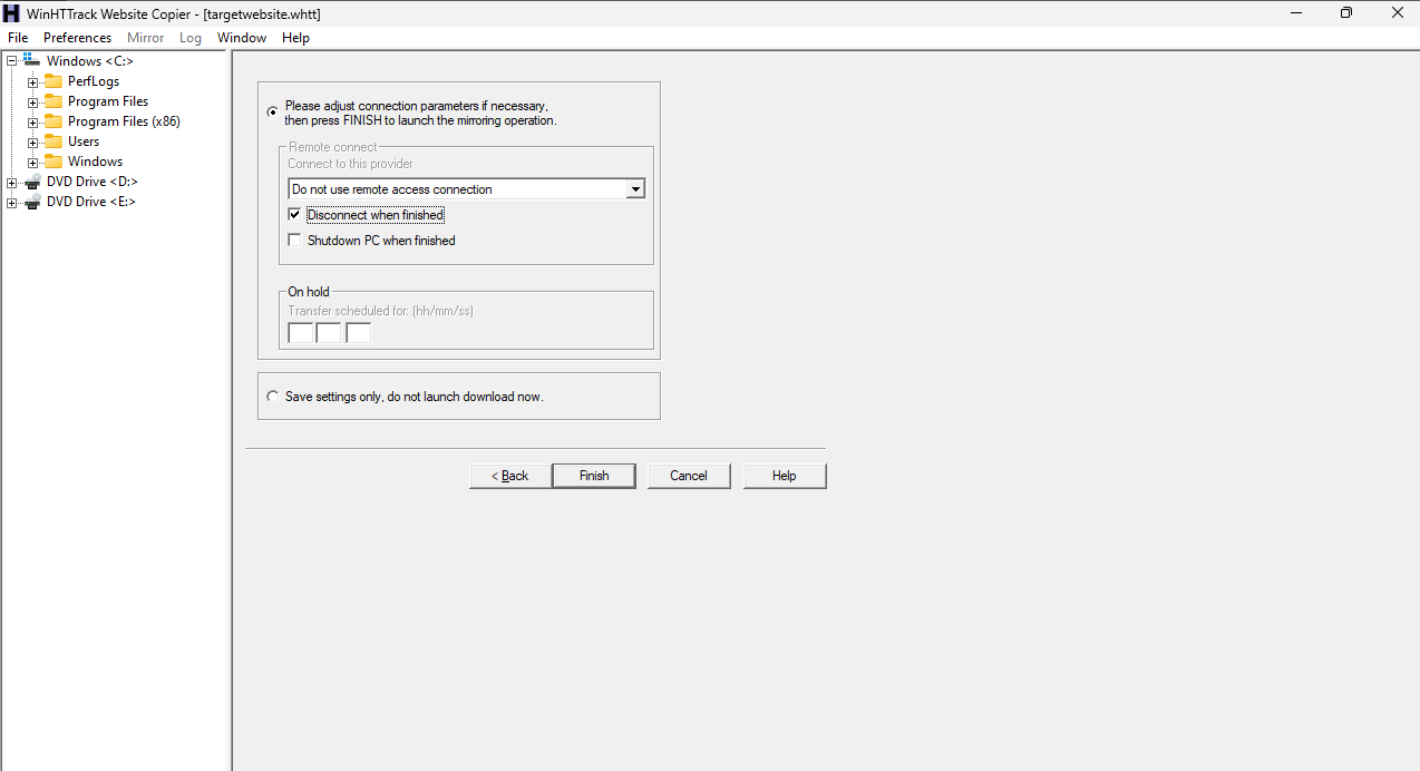 How To Use HTTrack Website Copier Tool