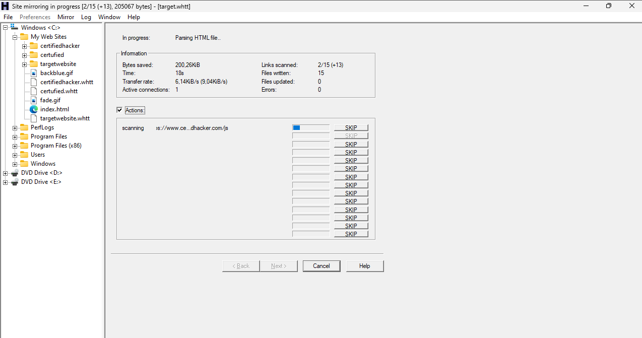 How To Use HTTrack Website Copier Tool