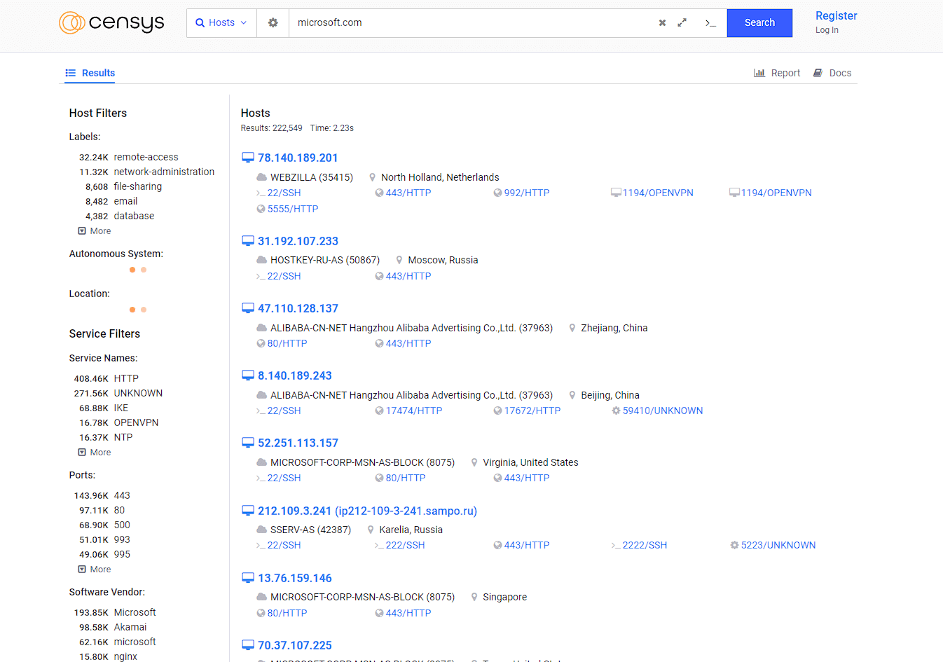 Footprinting Through Web Service Tools