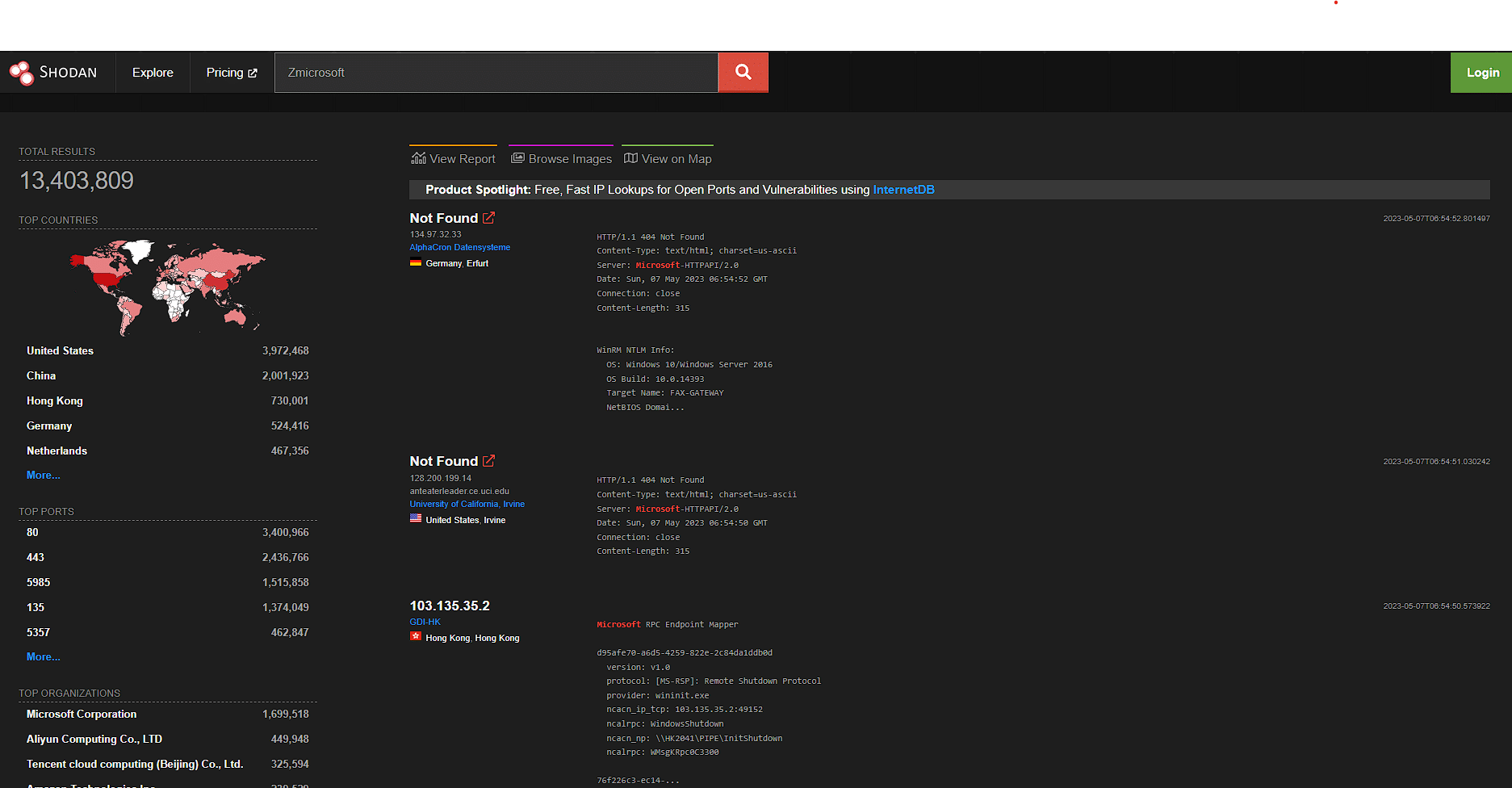 Footprinting Through Search Engines