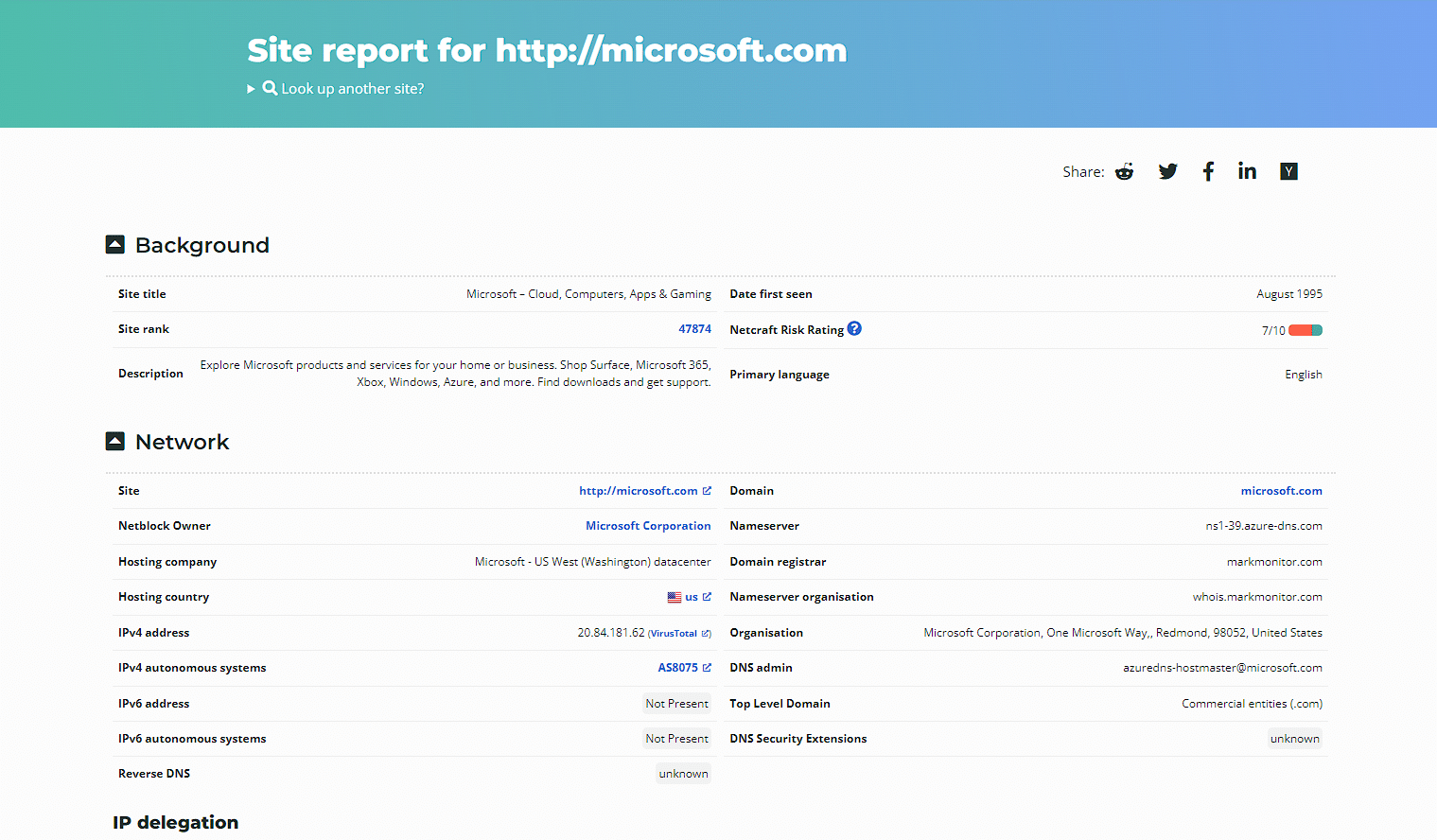 Footprinting Through Web Service Tools