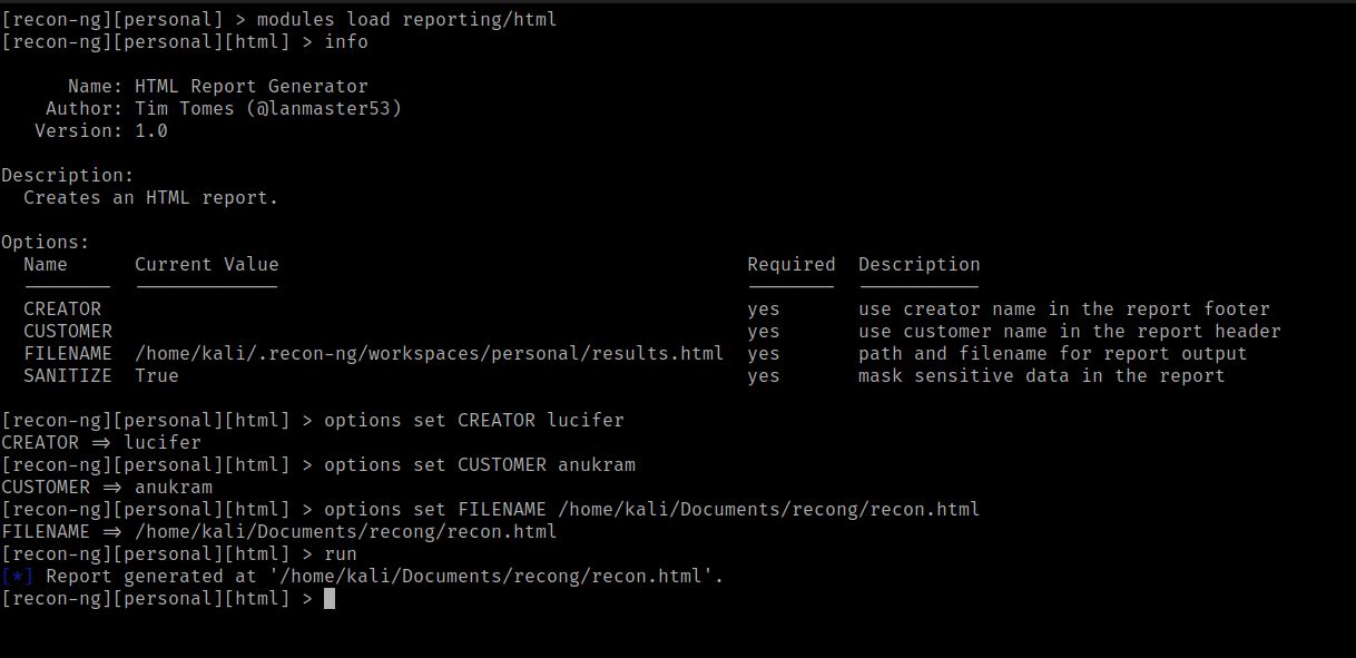 How To Recon-ng For Gathering Personal Information