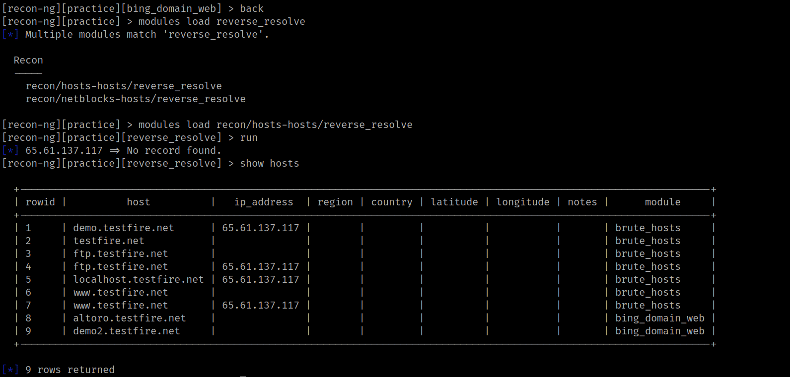 How To Use Recon-ng Framework For Information Gathering