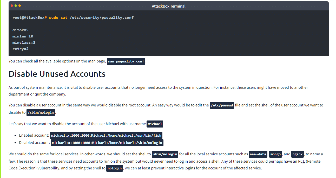 Tryhackme Walkthrough Linux System Hardening