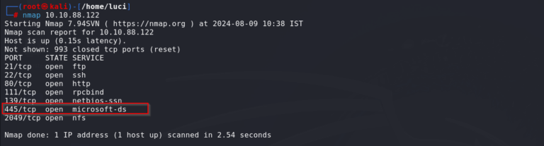 SMB (Server Message Block) Service Enumeration